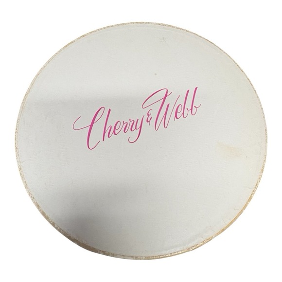 Accessories | Vintage Hat Box Cherry Webb Large Round Pink White W Pink ...
